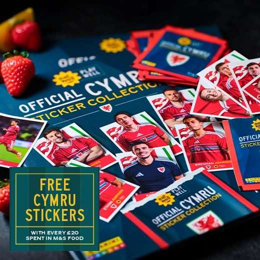 National Team Sticker Pack with £20 at M&S Food & Album – at Marks ...