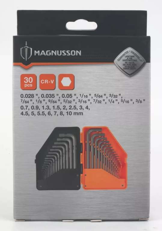 Magnusson Metric & Imperial Hex Key Set 30 Pieces W/Code – £10.80 at ...