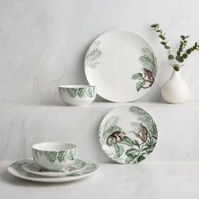 Jungle Luxe 12 Piece Dinner Set - £12.50 at Dunelm | hotukdeals