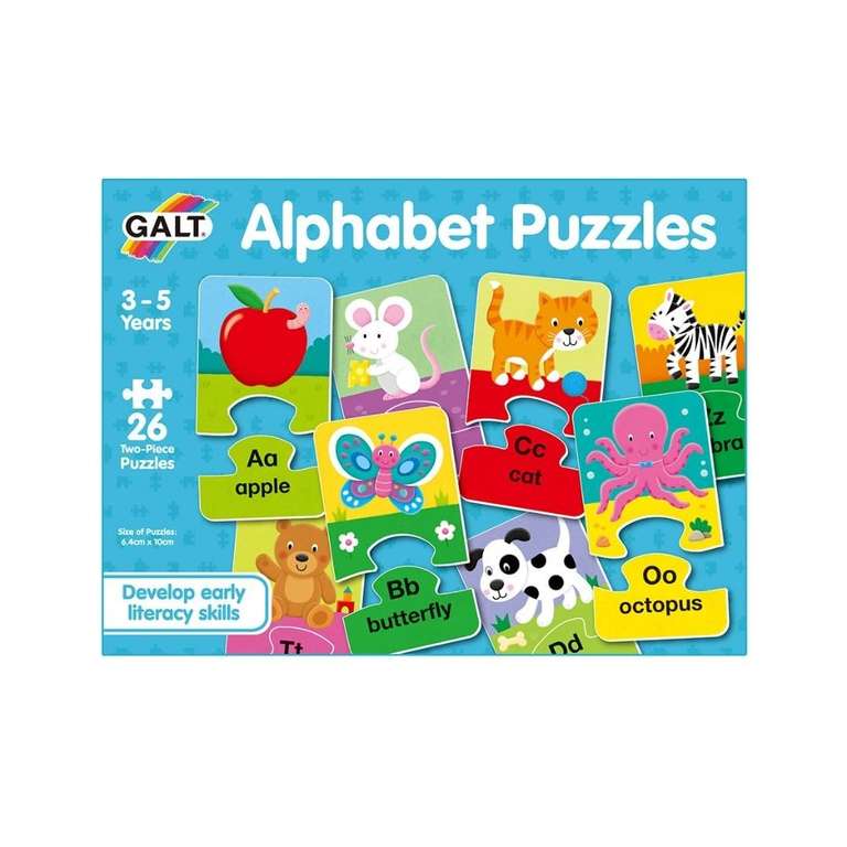 Galt Alphabet Puzzles 26 Two-Piece Sets £5.21 at Amazon - Shop Now ...