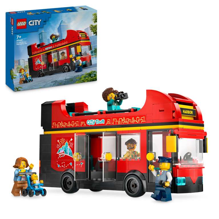 LEGO City Red Double-Decker Sightseeing Bus 60407 £16.49 at Amazon ...