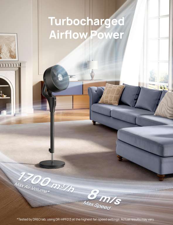 Dreo 20 dB Silent Standing Fan 42 – £67.99 at Amazon | hotukdeals