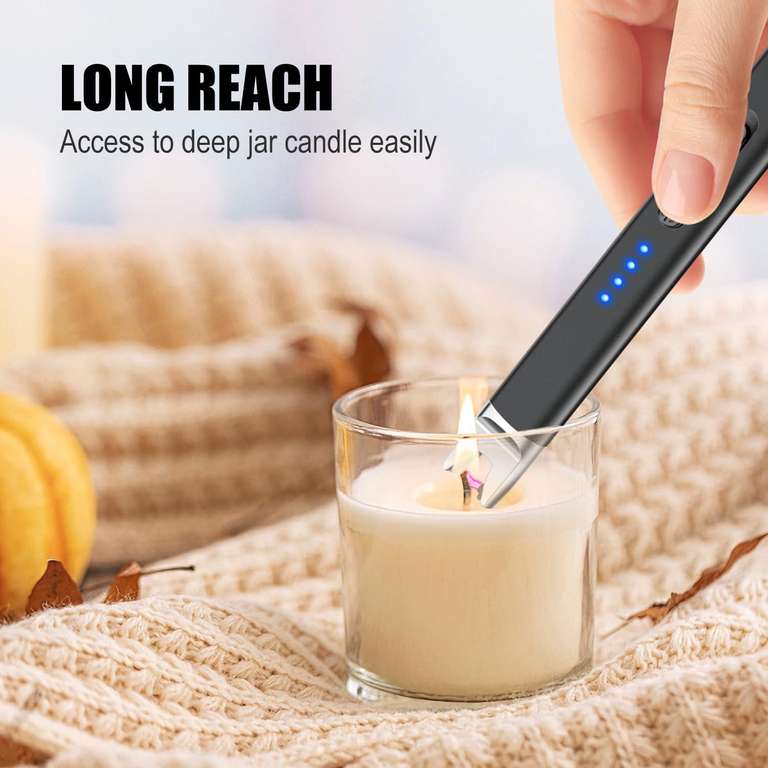 Electric Flameless Arc Plasma Lighter USB-C Rechargeable With Charging ...