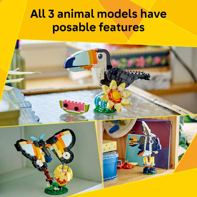 LEGO Creator 3in1 Wild Animals: Tropical Toucan £9.85 at Amazon ...