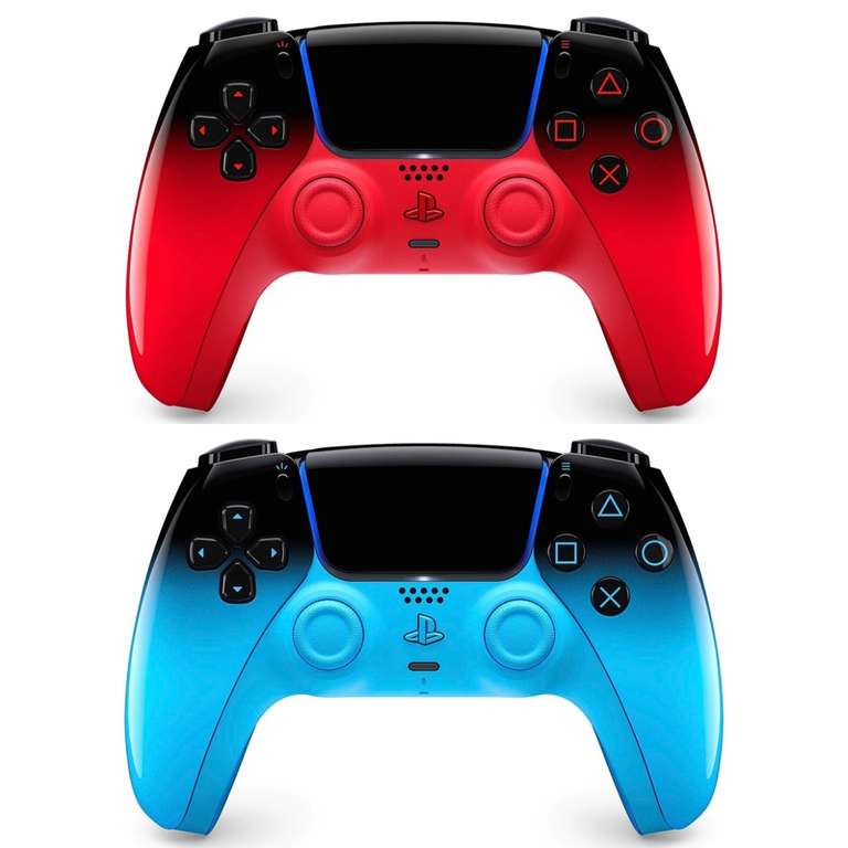 PS5 DualSense Wireless Controller Hyperpop Techno Red / Rhythm Blue at ...