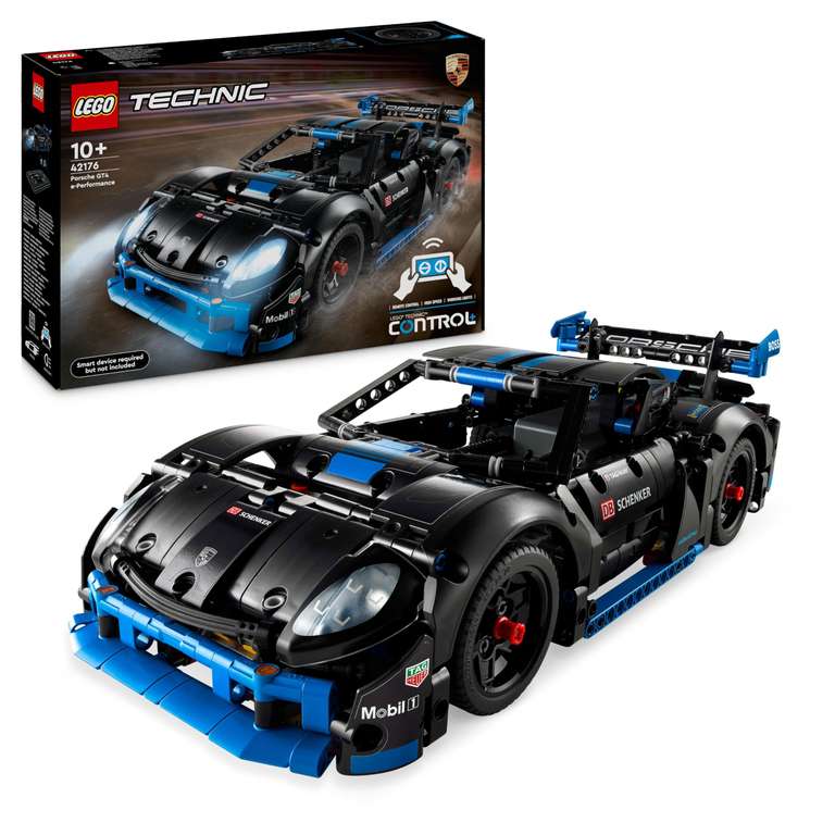 LEGO Technic Porsche GT4 e-Performance Race Car Toy 42176 £112.99 at ...