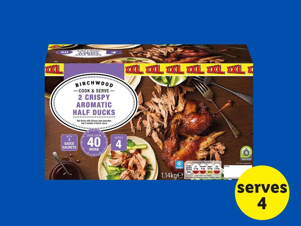Savour XXL Birchwood Crispy Duck with Hoisin Sauce at Lidl for £9.99 ...