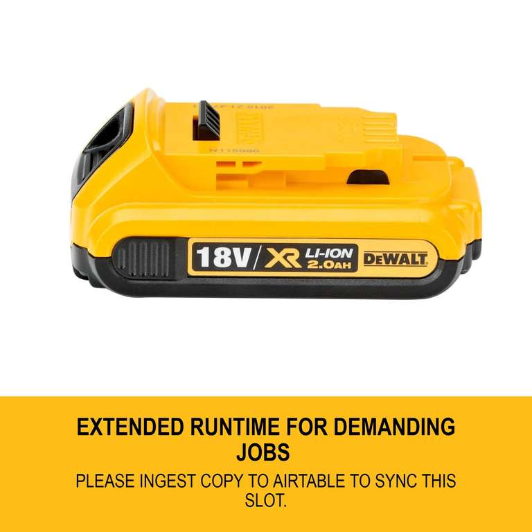 DEWALT XR 2Ah Lithium Ion Battery, DCB183-XJ | Hotukdeals
