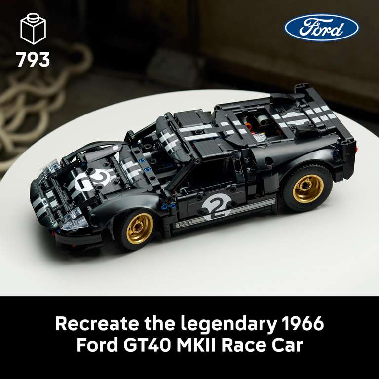 LEGO Technic 1966 Ford GT40 MKII Race Car | Hotukdeals