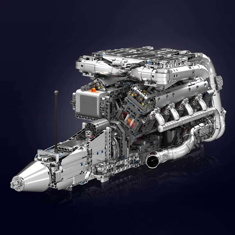 Mould King 10168 V8 Turbo Engine Build Block - 2899+ Parts, UK Shp ...