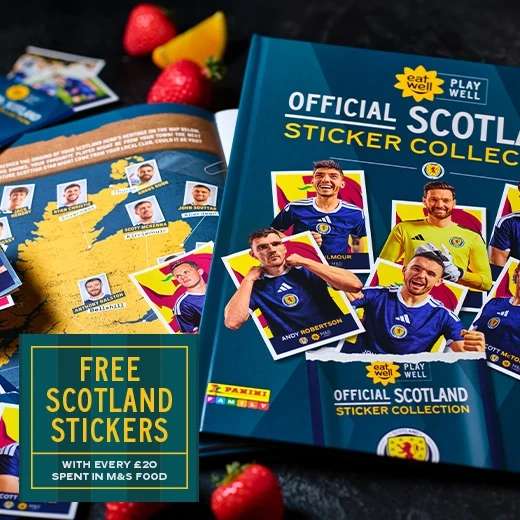 National Team Sticker Pack with £20 at M&S Food & Album – at Marks ...
