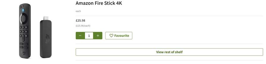 Amazon Fire TV Stick 4K £25.98 - Wi-Fi 6, Dolby Vision at ASDA ...