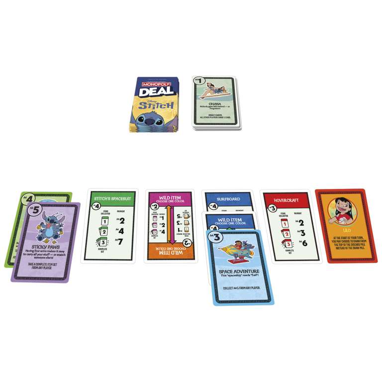 Monopoly Deal: Disney Stitch Edition Card Game | Hotukdeals