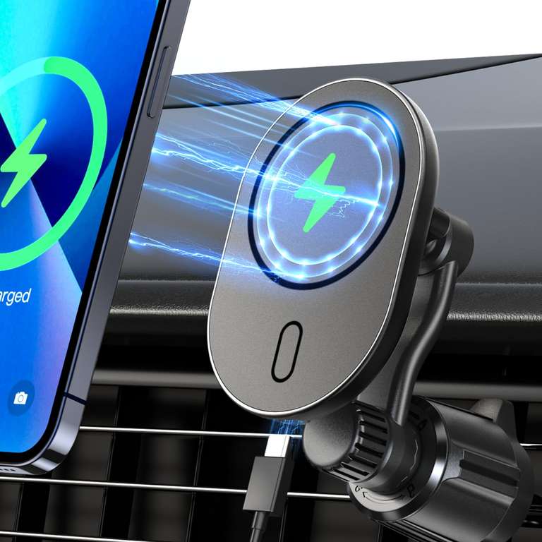 Miracase Car Phone Holder Wireless Charger, [15W Fast Charging ...