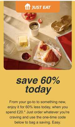 Takeaway and Food Delivery Deals ️ Just Eat, Deliveroo & Uber Eats ...