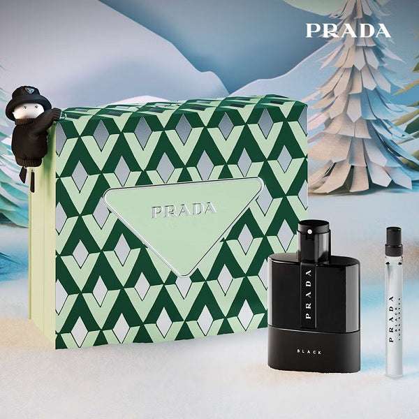Prada Luna Rossa Black 100ml EDP Spray + 10ml EDP Spray Gift Set 2025 ...