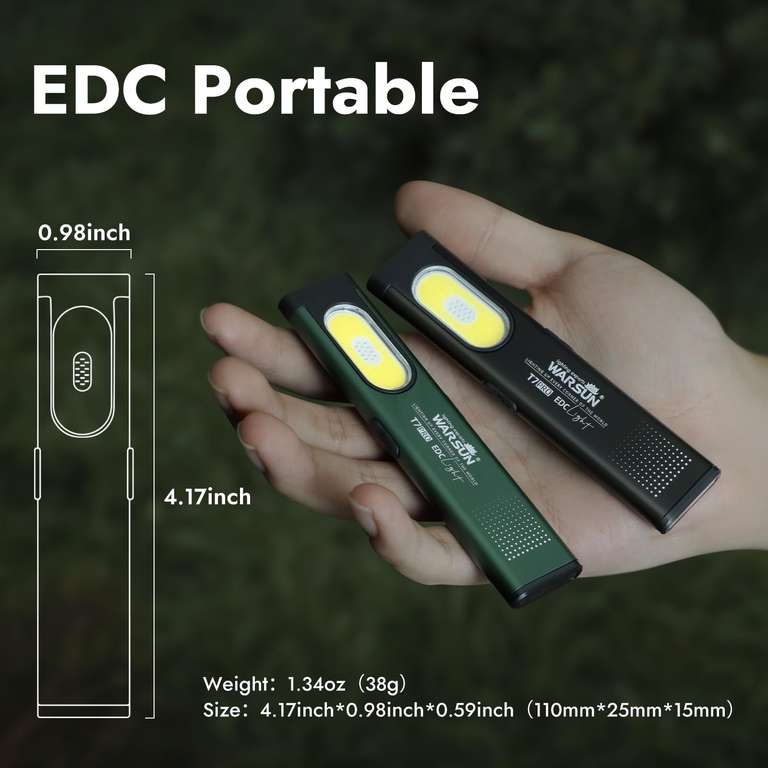 WARSUN T7 Rechargeable Pocket Torch – £8.87 at Warsun-dawn/FBA - hotukdeals