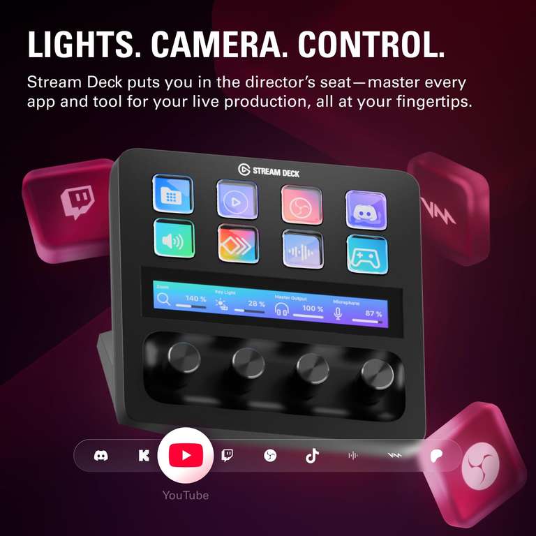 Elgato Stream Deck +, Audio Mixer, Production Console and Studio ...