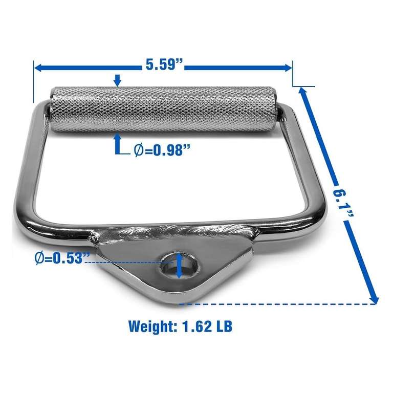 Yes4All Double D Row Handle Cable Attachment for Weights at Amazon - £8 ...