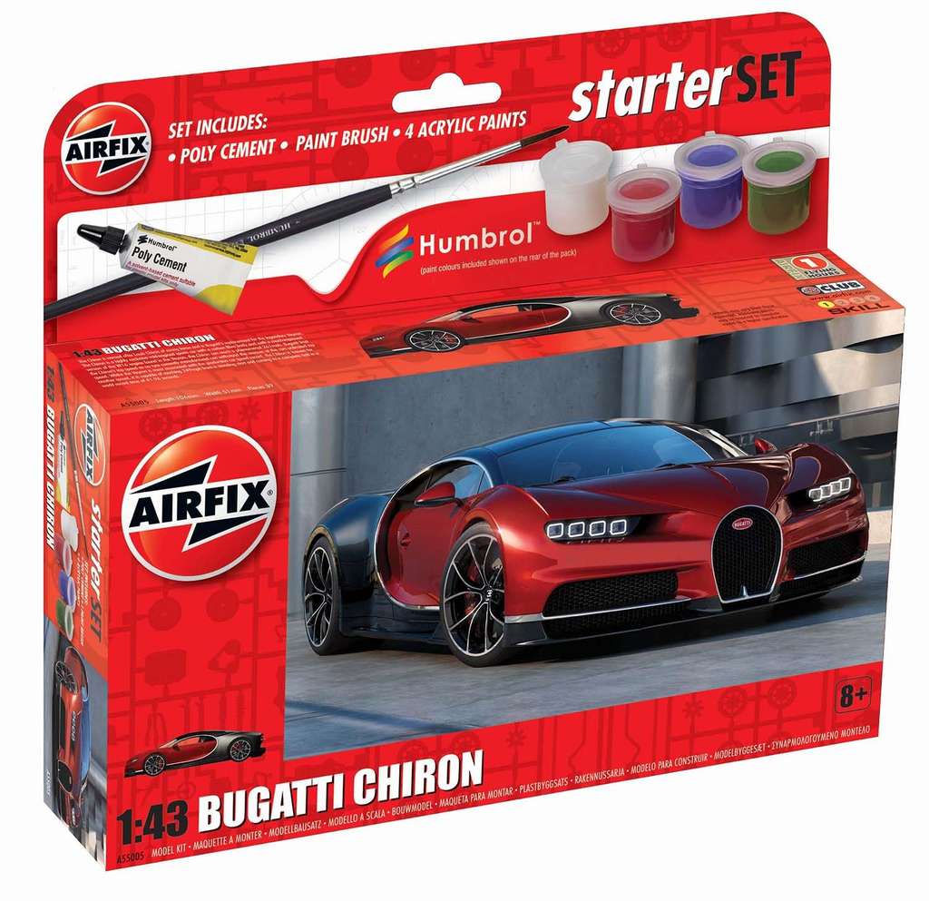 Airfix Starter Set A55005 Bugatti Chiron Model Kit - £6.00 at Amazon ...