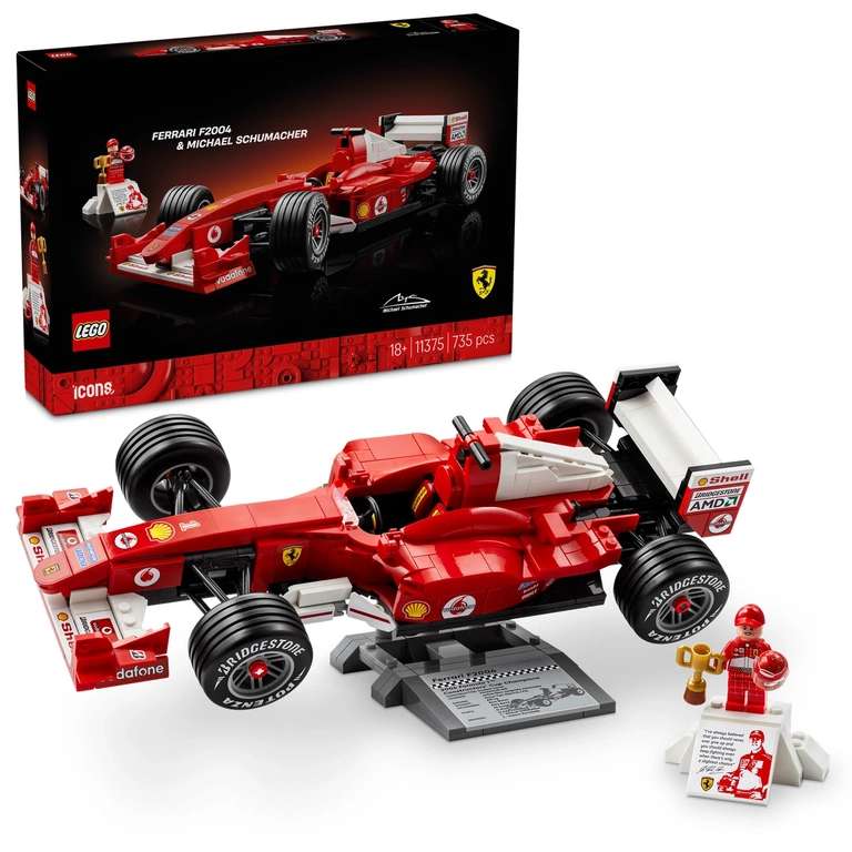 LEGO ICONS F1: Ferrari F2004 & Michael Schumacher (11375) - 59.99 at ...