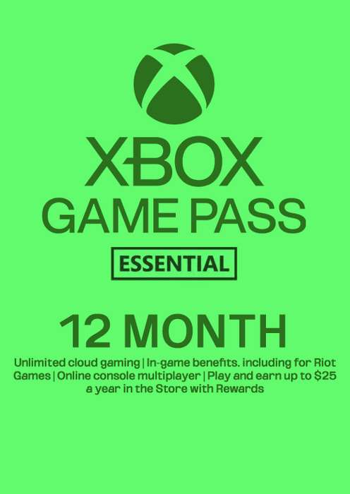 Xbox Game Pass Essential 12-Month Membership - £39.99 at Loaded ...