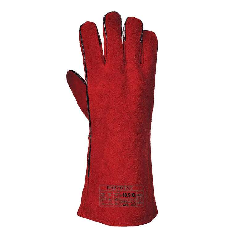Portwest Welders Gauntlet Gloves, Red, XL — £3.89 at Amazon - portwest ...