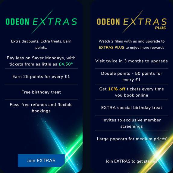 Odeon Extras: £4.50 Monday Tickets & Birthday Treats at ODEON | hotukdeals