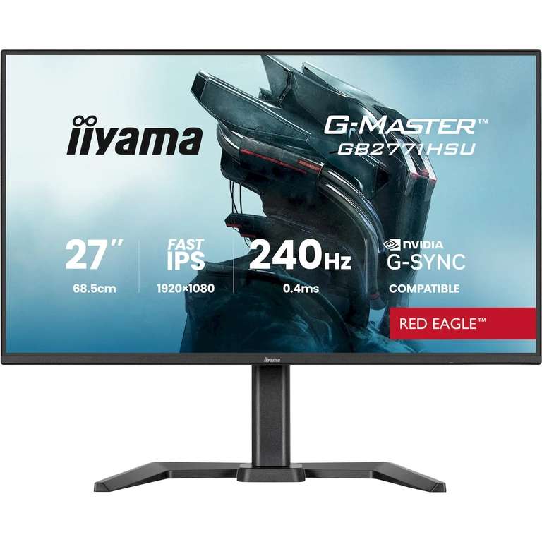 iiyama G-MASTER Red Eagle GB2771HSU-B1 27 FHD 240Hz 0.4ms G-SYNC at £ ...
