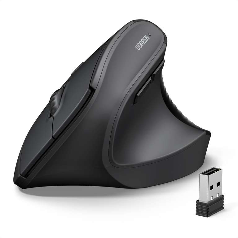 UGREEN Ergonomic Wireless Mouse, Bluetooth 5.4&2.4GHz Dual Modes ...