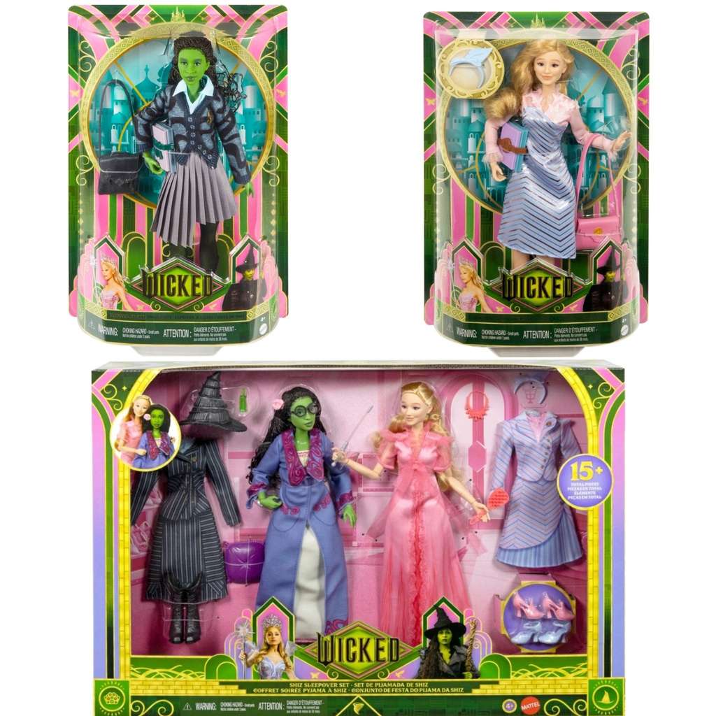 Wicked Fashion Doll Elphaba 30cm £21.99 & Glinda £21.99 at Smyths ...