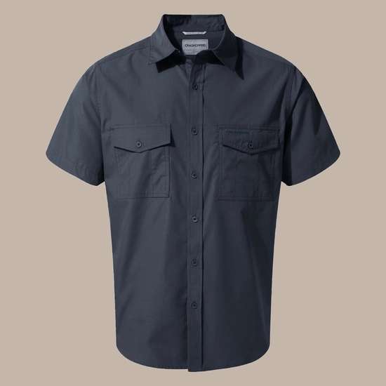 Craghoppers Men's Kiwi UPF 50+ Anti-Insect Short Sleeved Shirt | 3 ...