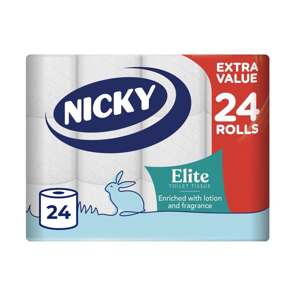 Nicky Elite Scented Toilet Tissue 24 Rolls 3-ply £7.19 at Amazon ...