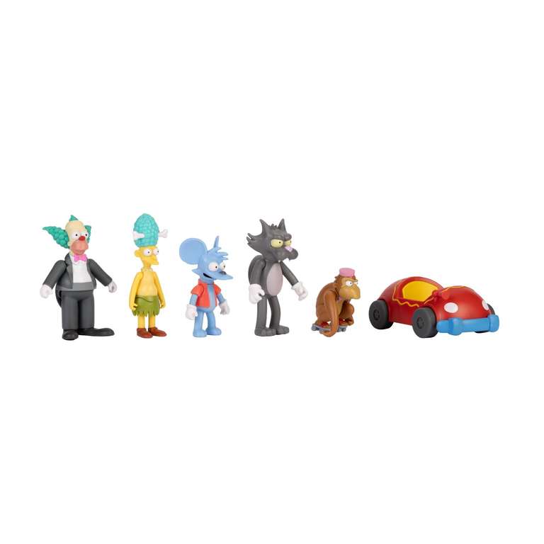 The Simpsons JAKKS Pacific Krusty Cast Action Figures Multi-Pack/ The ...