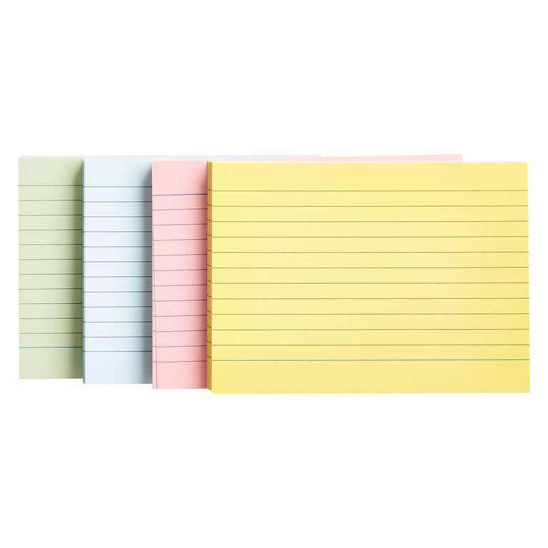 Amazon Basics A6 Ruled Index Cards, Assorted Neon Colours (Pack of 200 ...