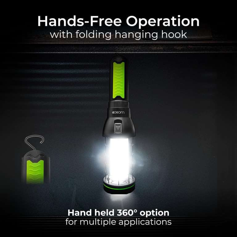 Luceco LED Cage Inspection Light, Spotlight with USB Power Bank, 2 ...