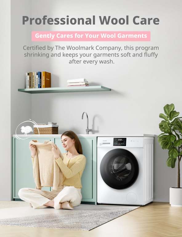 COMFEE' Freestanding Washing Machine 10KG Load, £269.99 at Amazon ...