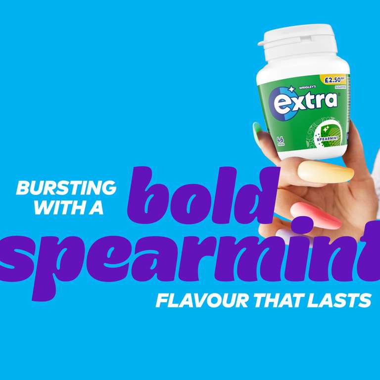 Extra Chewing Gum Bottle Spearmint Sugar Free 46 Pieces £1.99 at Amazon ...