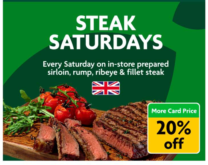 20% Off Fish Fridays & Steak Saturdays at Morrisons | hotukdeals