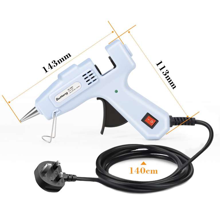 BeiHeng 20W Hot Melt Glue Gun 7mm x 100mm Sticks £7.99 at Sanzeii / FBA ...