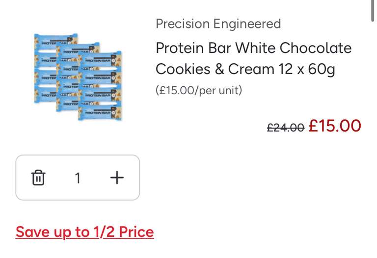 Precision Engineered Protein Bars 12 x 60g – £15 at Holland & Barrett ...