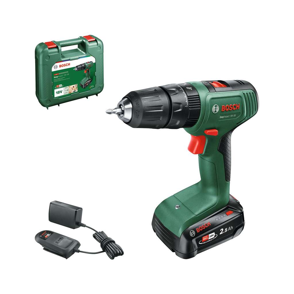 Deal for Prime members: Bosch Cordless Combi Drill EasyImpact 18V-38 ...
