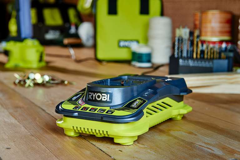 RYOBI RC18150 18V ONE+ Battery Charger – 5Ah Fast Charge at Amazon