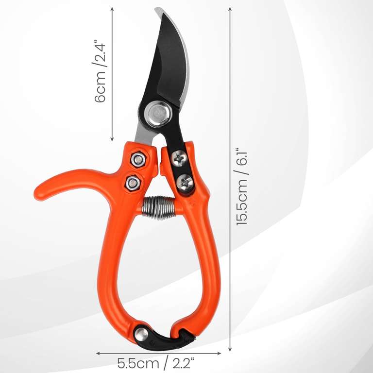 Belle Vous Garden Pruning Shears - Orange at Amazon | hotukdeals