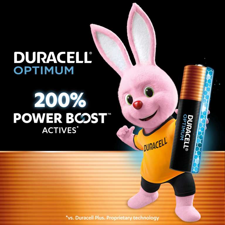 Duracell Optimum AA Batteries (8 Pack) - 200% More Power at Amazon £7. ...