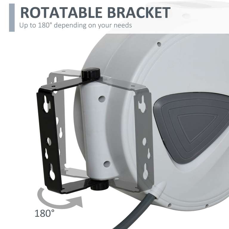 DURHAND Retractable Air Hose Reel 10m Wall Mount – £24.56 at Amazon ...