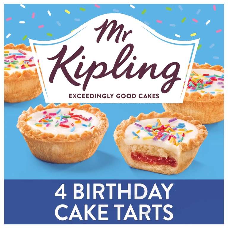 Mr Kipling Strawberries & Cream Cake / 4 Tarts £1 at ASDA Groceries ...