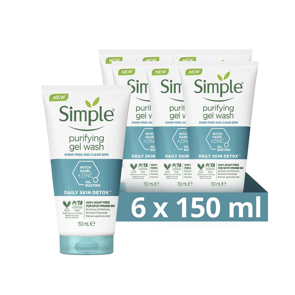 Simple Daily Skin Detox Facial Wash for Oily Skin, 150ml - £16.99 at ...