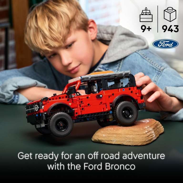 LEGO Technic Ford Bronco SUV Off Road Car Toy - £40.99 at Amazon ...