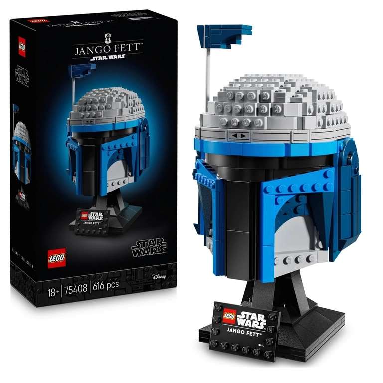 LEGO Star Wars Jango Fett Helmet 75408 & Aston Martin 42208 Car £35.99 ...
